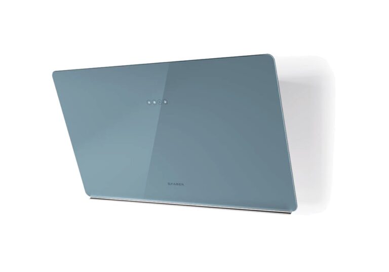 Faber Glam Fit Zero Drip Plus Dusty Blue Wall Mounted Cooker Hood