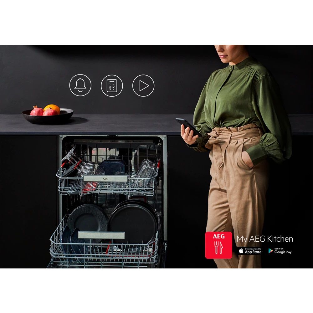 AEG Comfortlift Built In Dishwasher With Airdry Technology FSS73718P