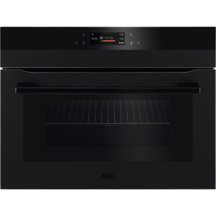 AEG KMK768080T CombiQuick Built In Microwave Oven with Enamel Cleaning