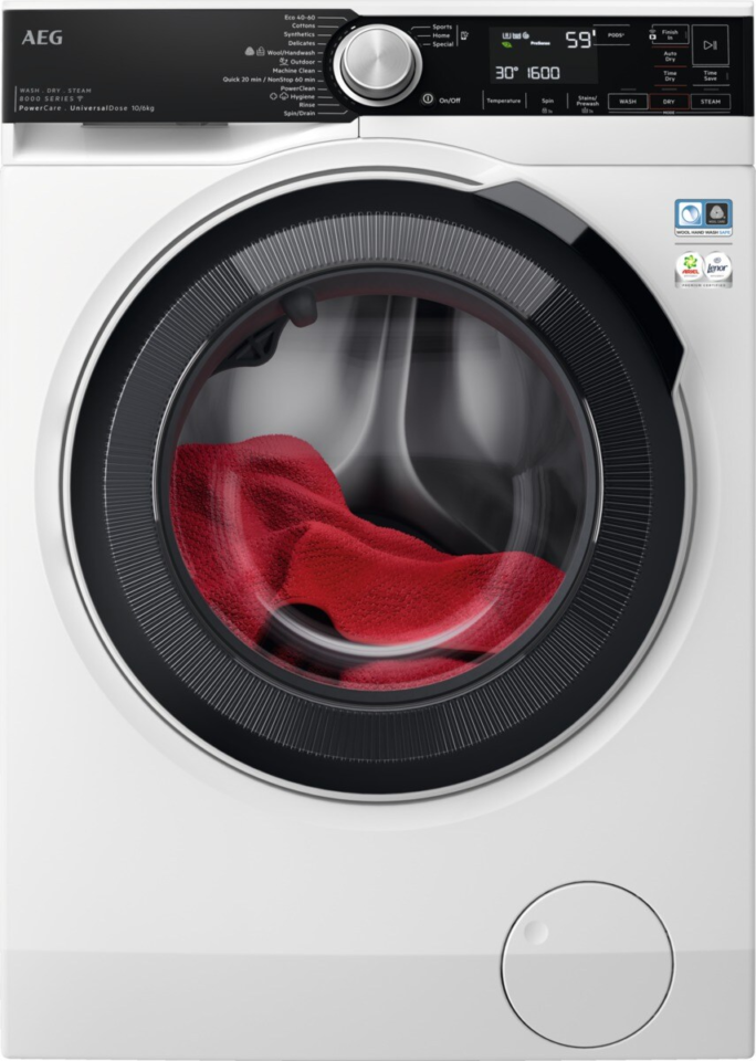 AEG LWR8516O5UD 10kg/6kg 1600rpm Freestanding Washer Dryer - Appliance ...