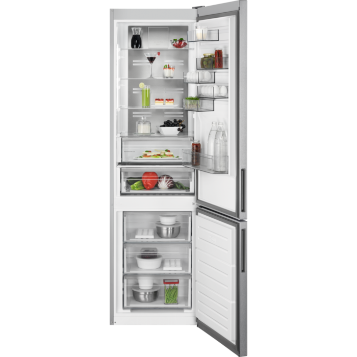 AEG RCB736E5MX 201cm Freestanding Fridge Freezer - Appliance Superstore