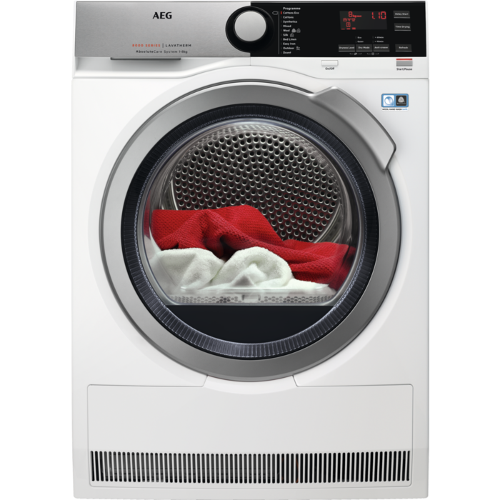 AEG T8DEE845R 8kg Freestanding Heat Pump Tumble Dryer