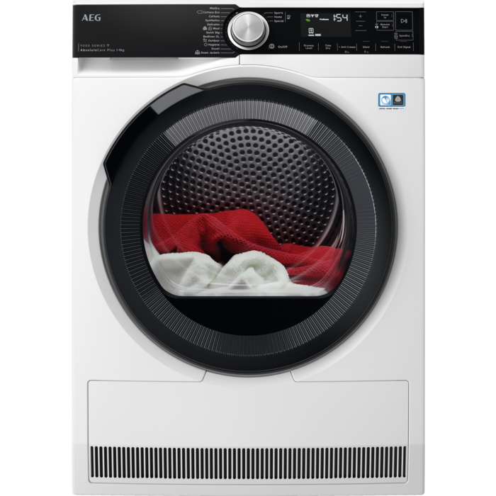 AEG TR959M6BC 9kg Freestanding Heat Pump Tumble Dryer - Appliance ...