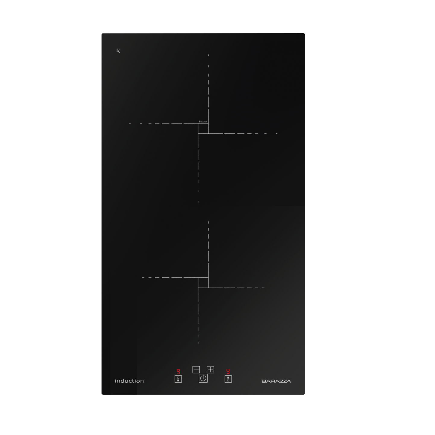 Barazza 30 cm Induction Flat built-in and flush hob 1PID32NQ