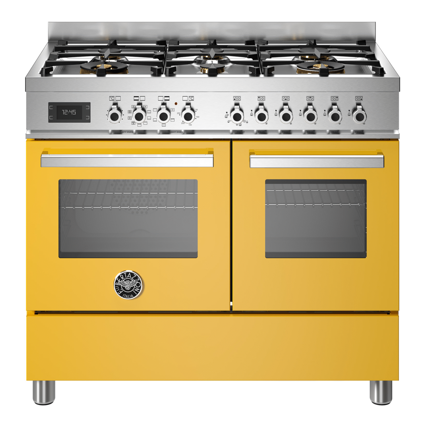 Bertazzoni PRO106L2EGIT2 100cm Pro Series Range Cooker in Yellow ...