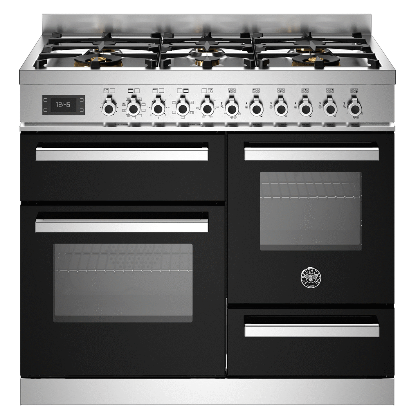 Bertazzoni PRO106L3ENET2 100cm Pro Series Range Cooker in Black ...