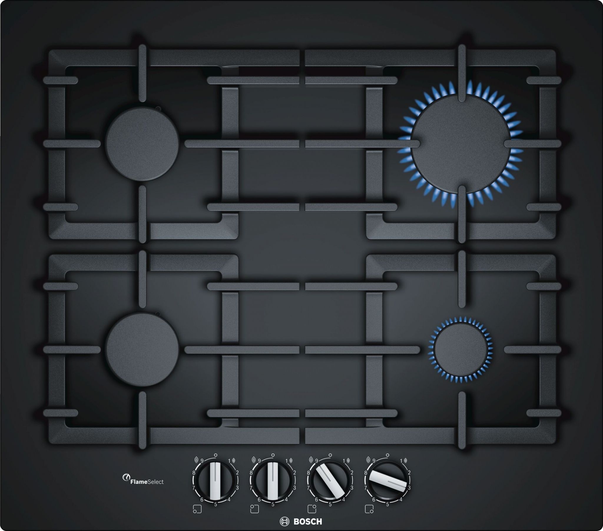 BOSCH PPP6A6B90 Gas on glass hob