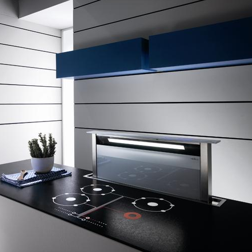 Elica Andante Stainless Steel/Black/White Glass with External Motor ...