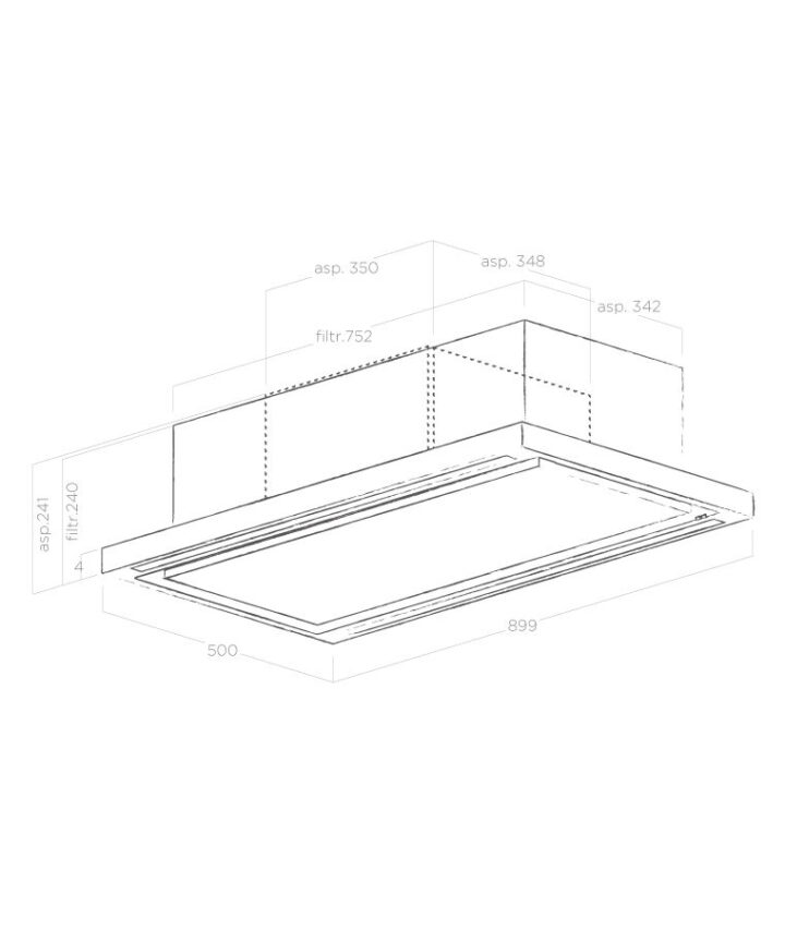 Elica Cloud Seven DO 90cm Ceiling Extractor Hood