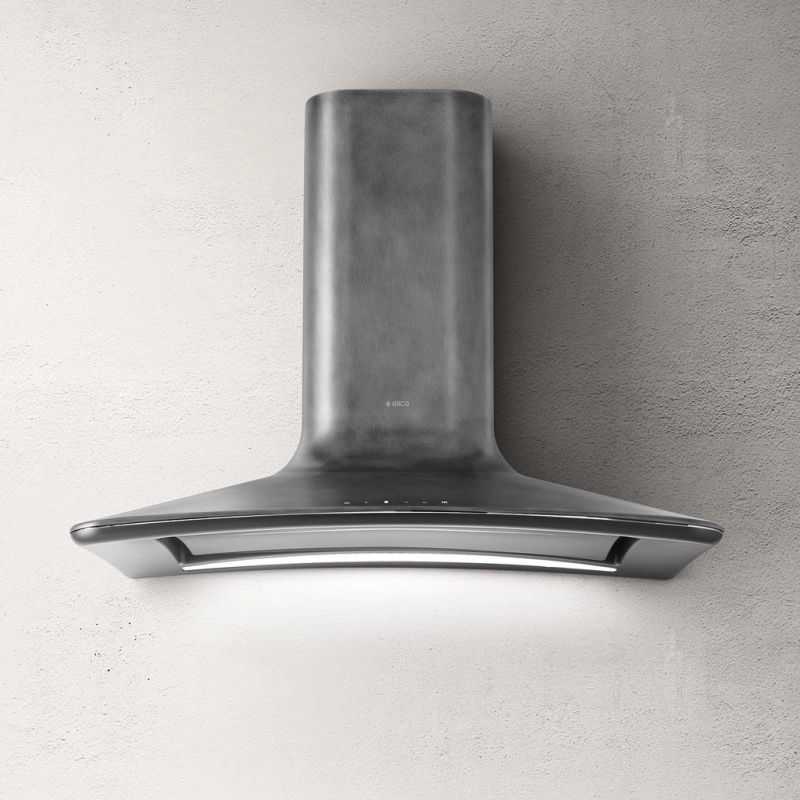 Elica Dolce 85cm Chimney Extractor Hood in Peltrox with Extension