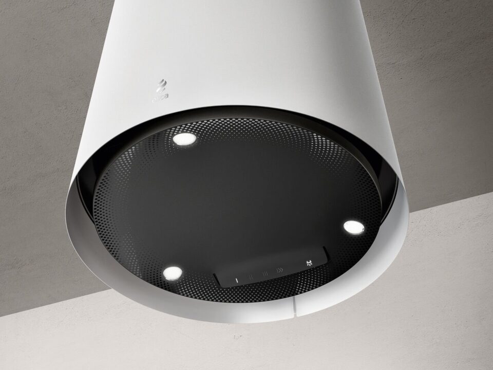 Elica EASY-UX-WH Easy UX 50cm RC Island Extractor Hood in White ...