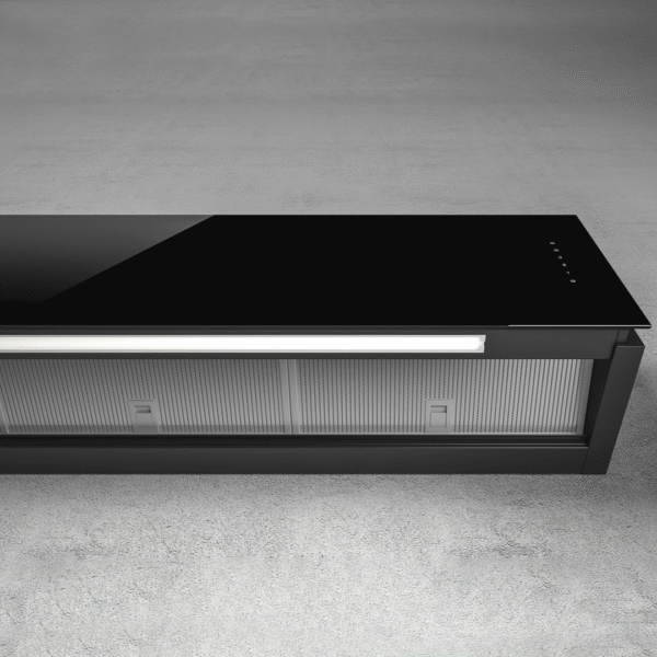 Elica Rules 60cm Built In Extractor Hood in Black Glass