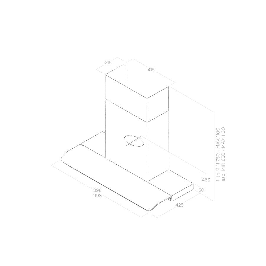 Elica Serendipity 90cm Wall Mount Cooker Hood