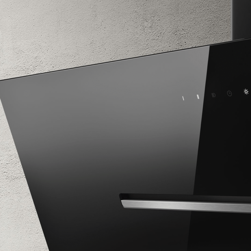 Elica SHY-BLK-90 Shy 90cm Wall Extractor Hood in Black - Appliance ...
