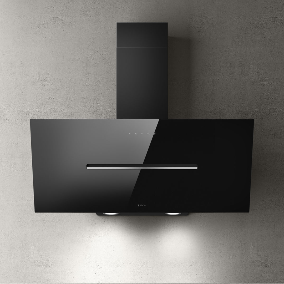 Elica SHY-BLK-90 Shy 90cm Wall Extractor Hood in Black - Appliance ...