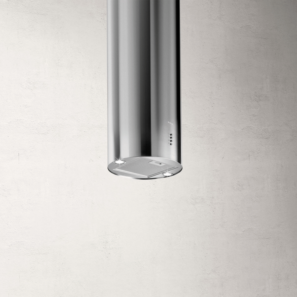 Elica TUBE-PRO-ISL-SS Tube Pro 43cm Island Extractor Hood in Stainless ...