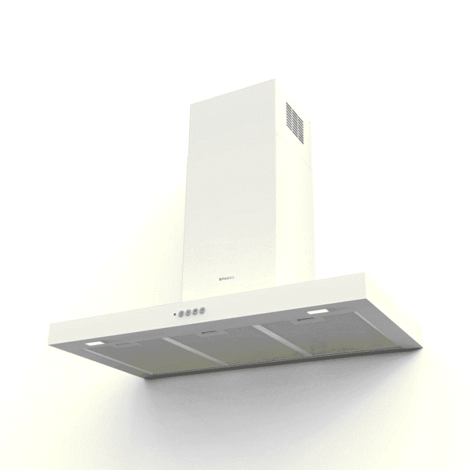 Faber STILO-WHT Comfort 90cm White Matt Wall Mounted Cooker Hood ...