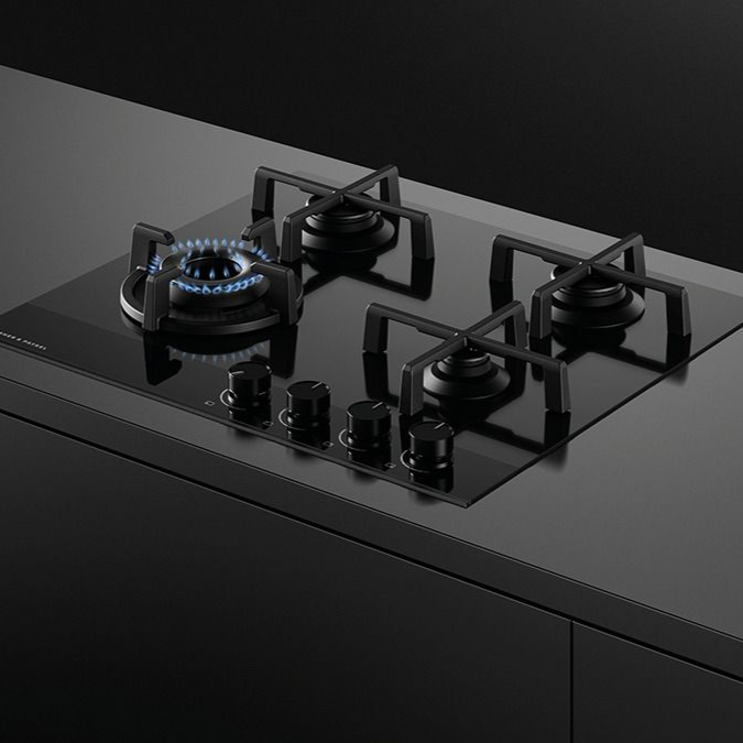 Fisher & Paykel CG604DLPGB4 60cm 4 Burner LPG Gas Hob