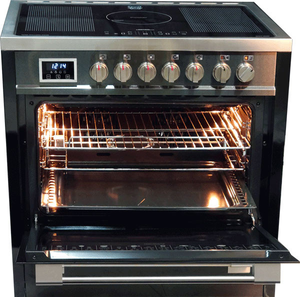 Kaiser HC 93691 IRS Avantgarde PRO 90cm Induction Range Cooker Black