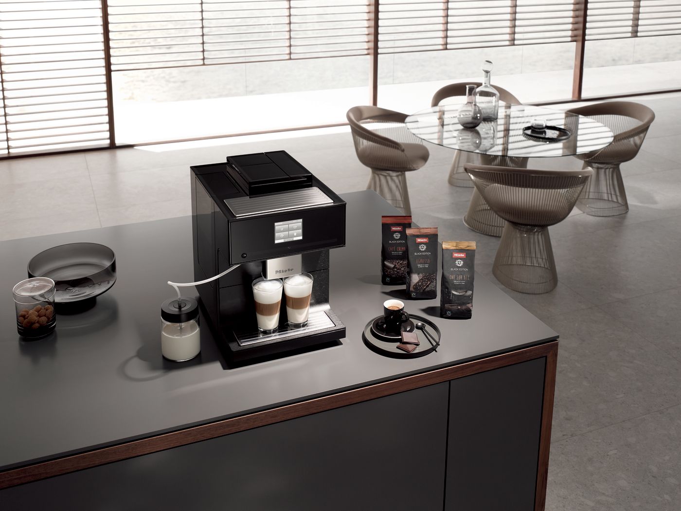 Miele CM6560-OBBL Countertop Coffee Machine in Obsidian Black ...