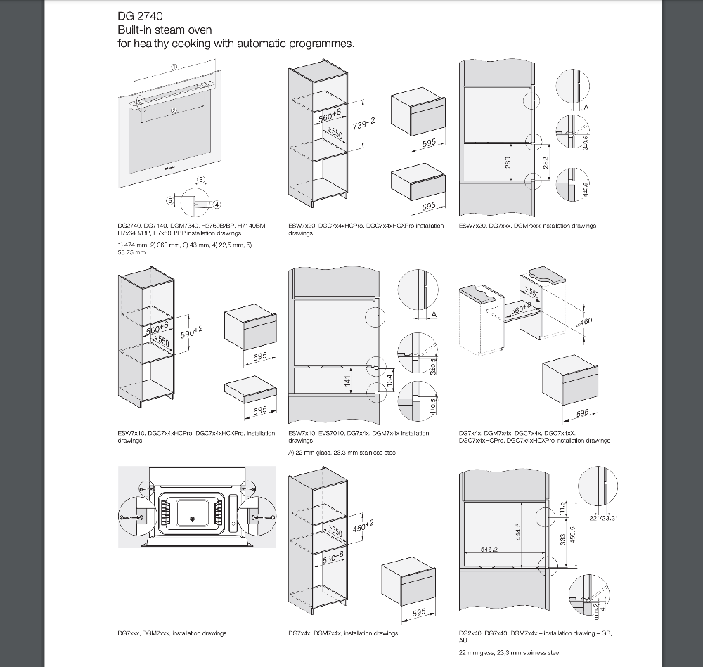 Miele DG 2740 Stainless Steel/Clean Steel Built-In Steam Oven ...