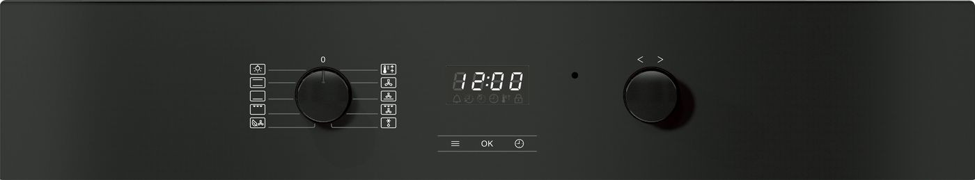 Miele H2455B Active Obsidian Black Stainless Steel Built In Single Oven ...