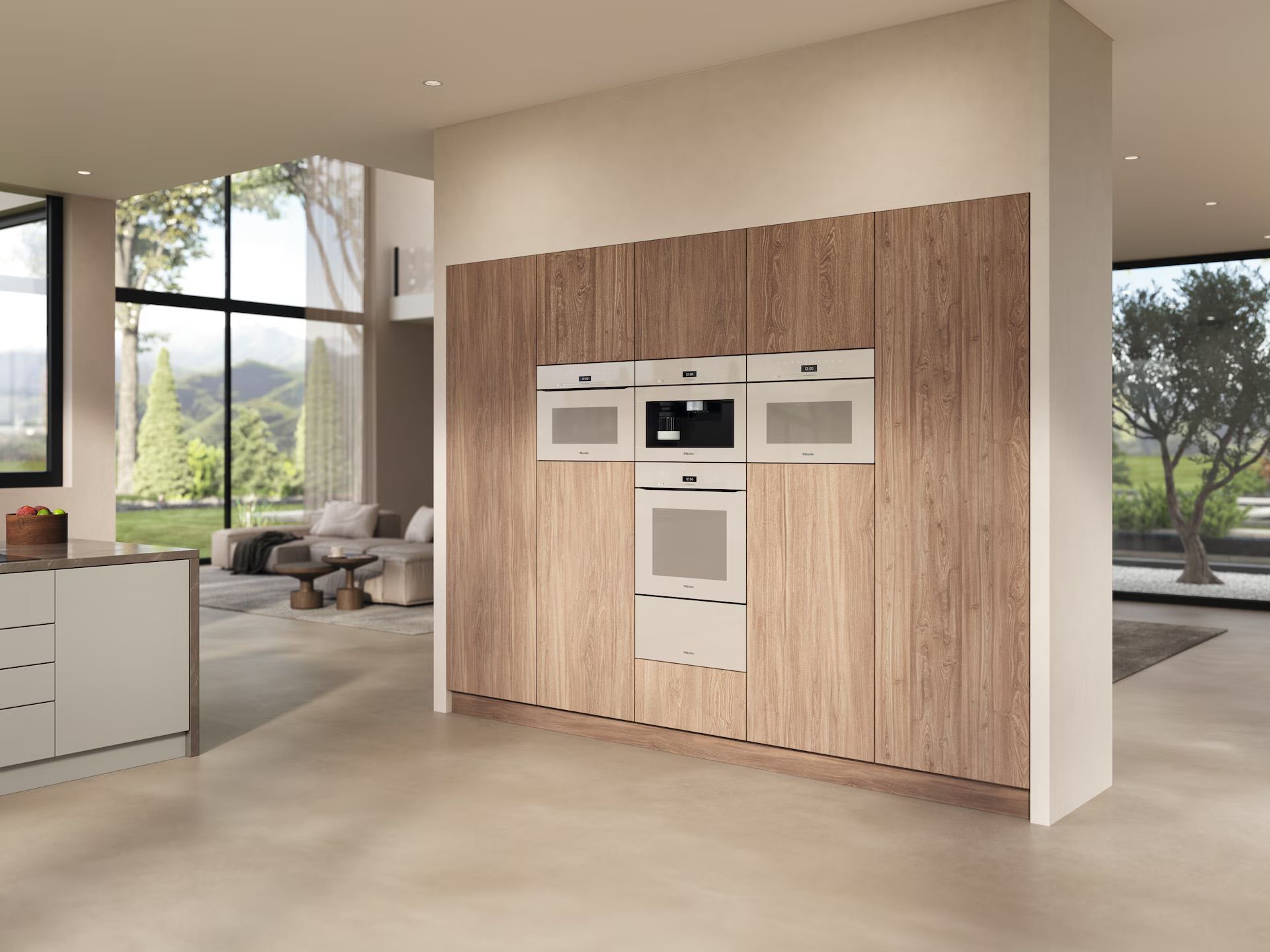 Miele H7440BMX-PEBE Built In Microwave Combi Oven in Pearl Beige ...