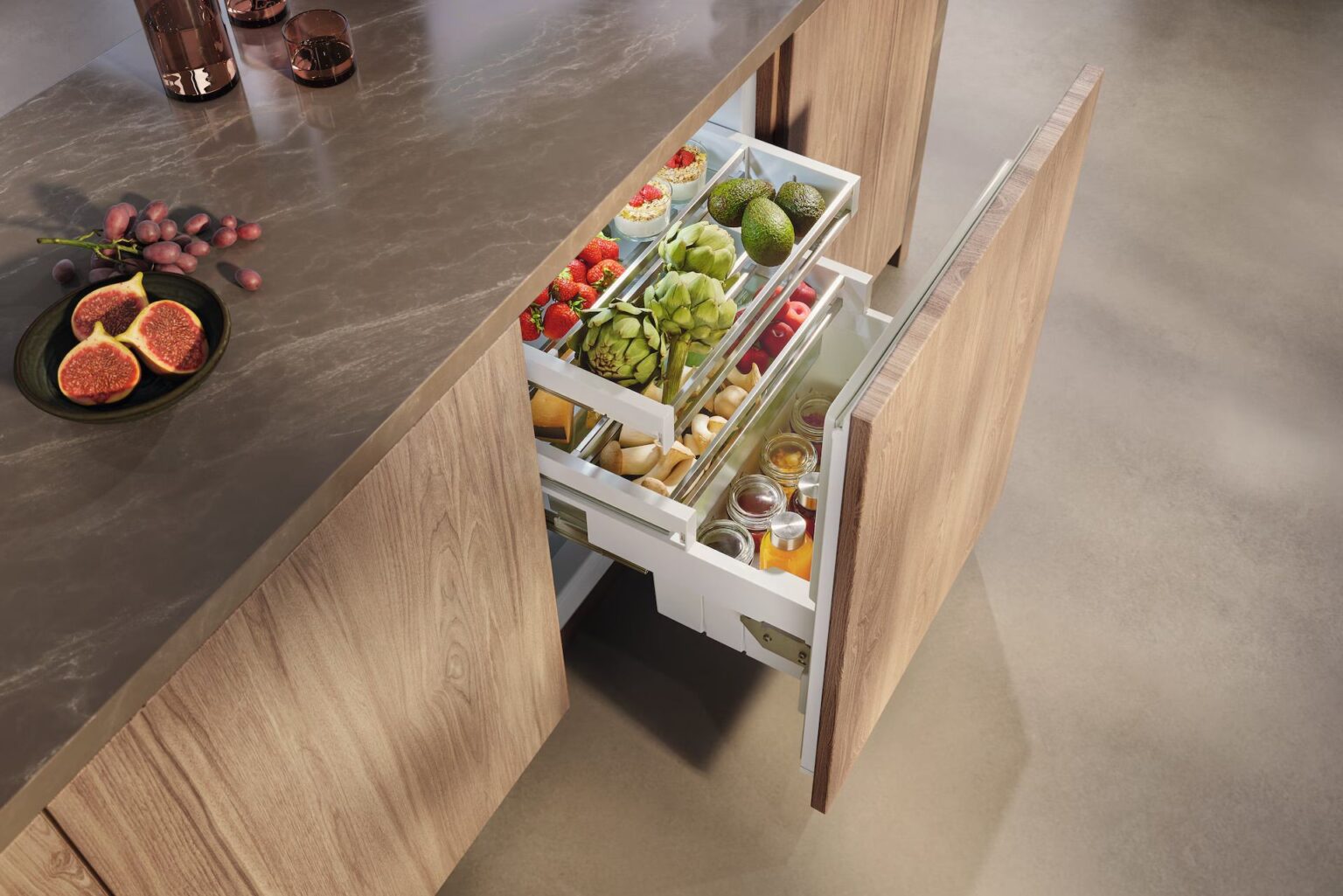 Miele KU7030D Built In Under Counter Fridge with Pull-Out Front Drawer ...