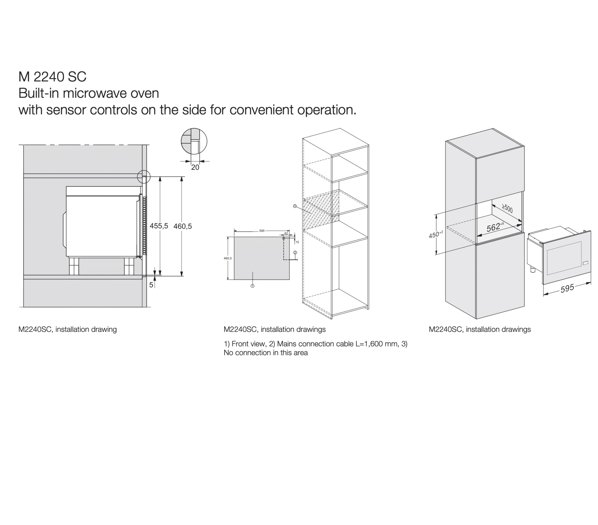 Miele M2240SC Built In Microwave Oven