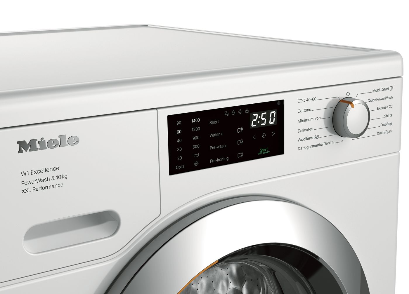 Miele WEK365 WCS PWash&10kg Lotus White W1 Front-Loader Washing Machine ...