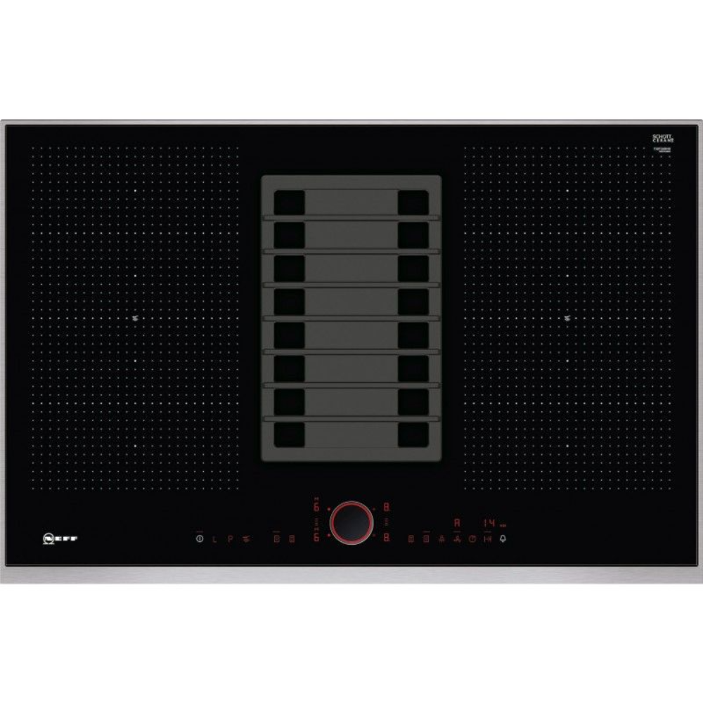 NEFF T58TS6BN0 Induction Venting Hob with Stainless Trim
