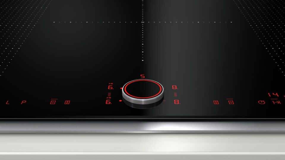 Neff T59TS51N0 Induction hob Glass on stainless steel trim 918 mm