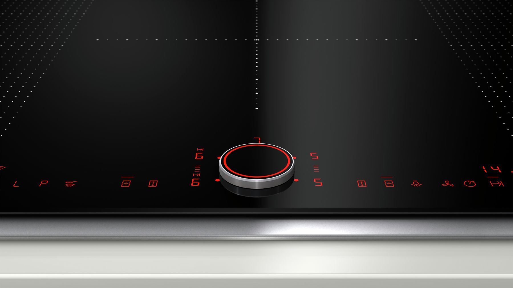 Neff T59TS5RN0 Induction hob Glass on stainless steel trim 918 mm