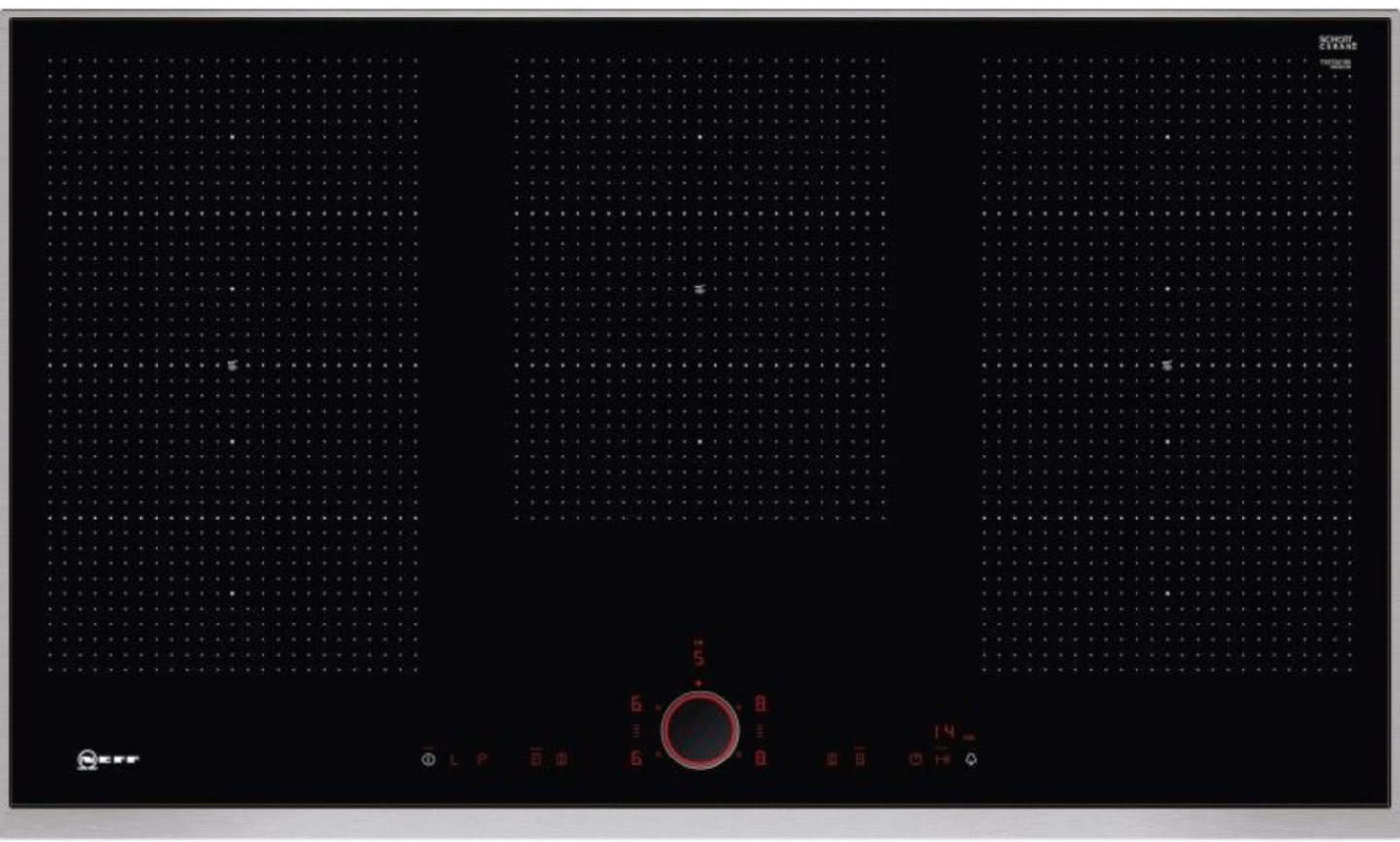 Neff T59TS61N0 Induction hob Ceramic glass on stainless steel trim 918 mm