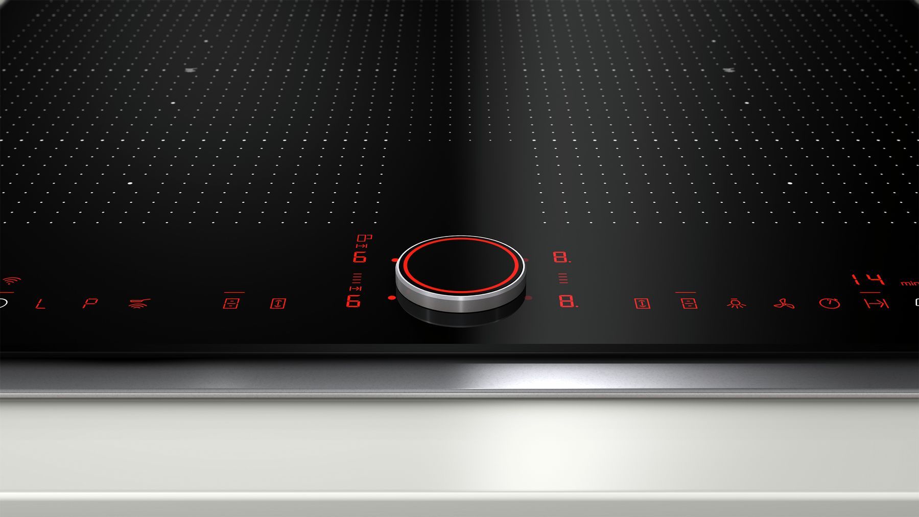 Neff T66TS6RN0 Induction hob N 90 Ceramic glass on stainless steel trim ...