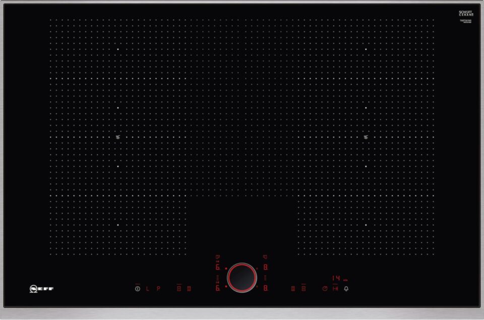 Neff T68TS61N0 Induction hob Ceramic glass on stainless steel trim 826 mm