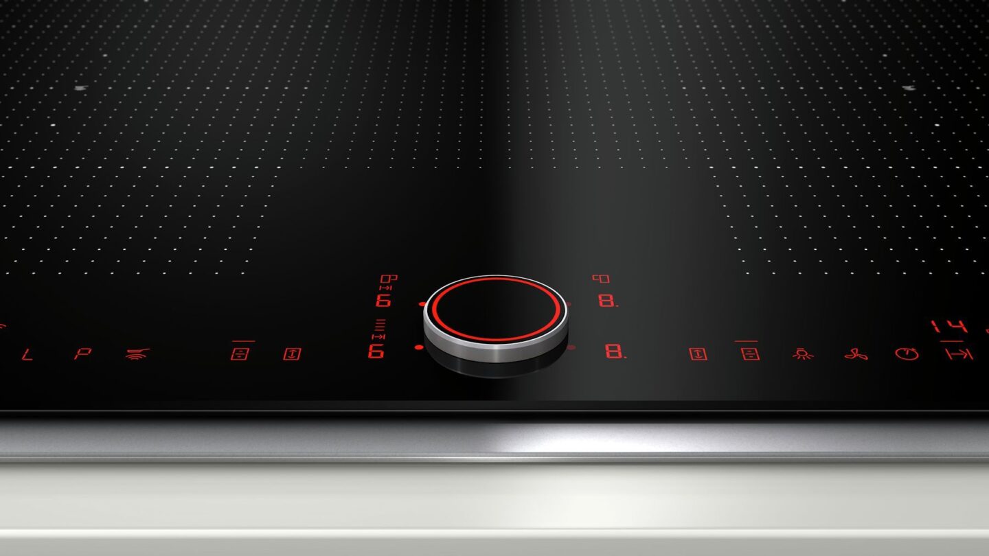 Neff T68TS6RN0 Induction hob Ceramic glass on stainless steel trim 826 mm