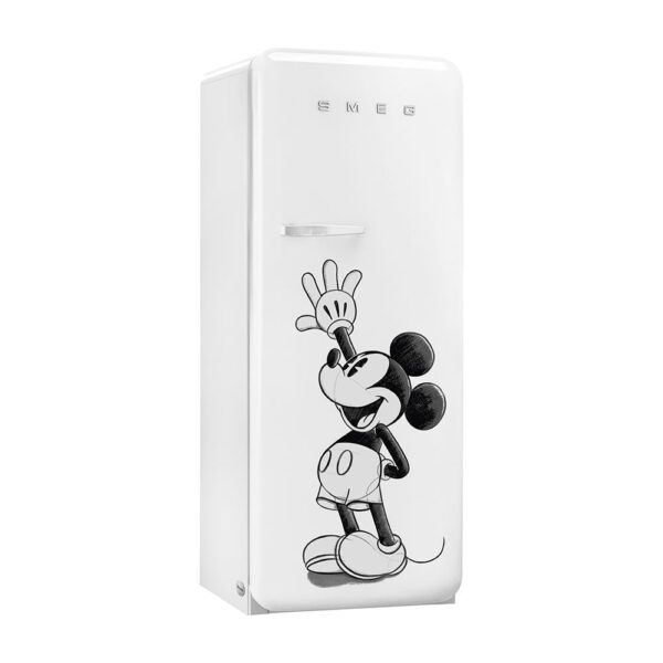 Smeg 50s Style Freestanding Refrigerator Mickey Mouse Design FAB28RDMM5