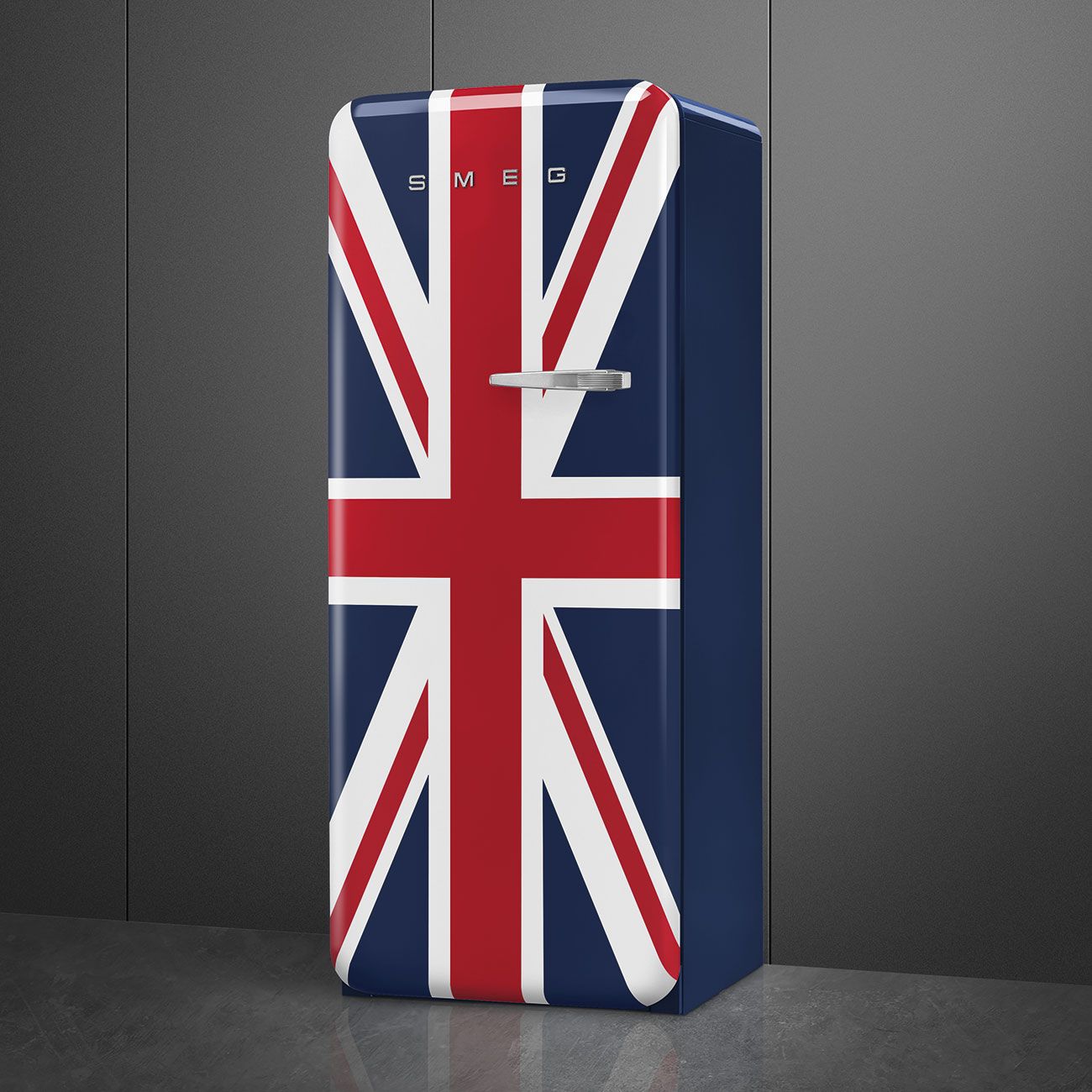 Smeg FAB28LDUJ5 50s Style Freestanding Fridge Left Hinge Union Jack Design