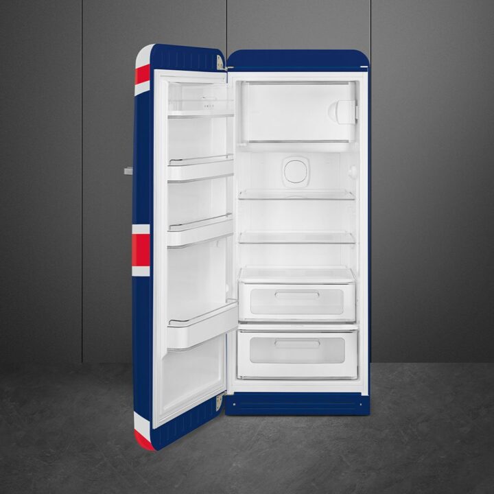 Smeg FAB28LDUJ5 50s Style Freestanding Fridge Left Hinge Union Jack Design