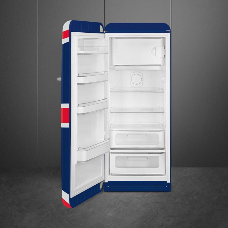 Smeg FAB28LDUJ5 50s Style Freestanding Fridge Left Hinge Union Jack Design