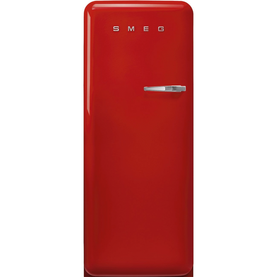 Smeg FAB28LRD5UK 50's Style Freestanding Fridge Left Hinge Red ...