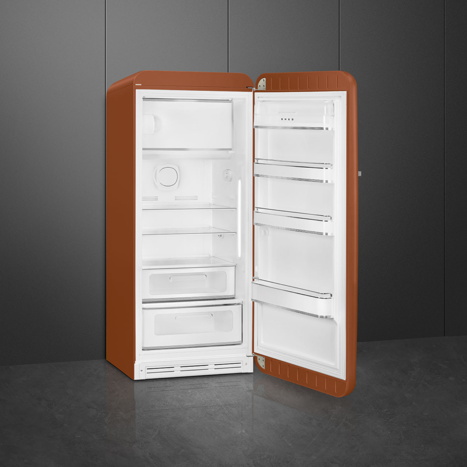 Smeg FAB28RDRU5 50's Style Freestanding Fridge Right Hinge Rust ...