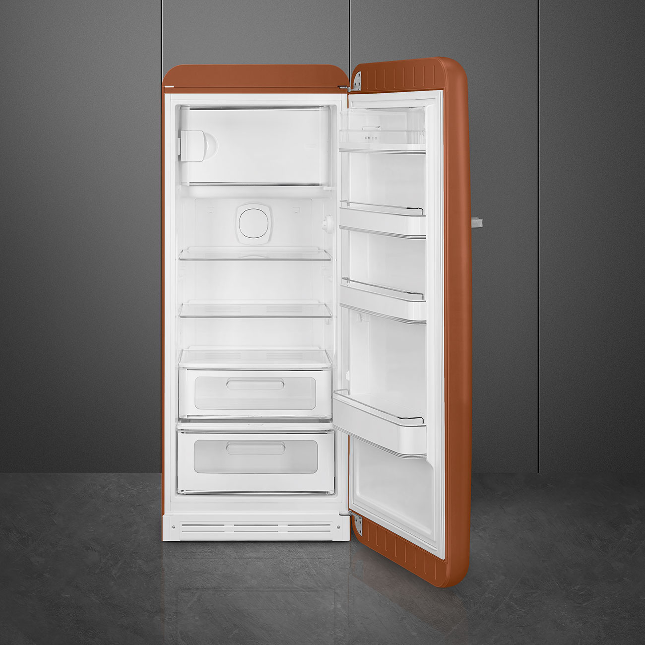 Smeg FAB28RDRU5 50's Style Freestanding Fridge Right Hinge Rust ...