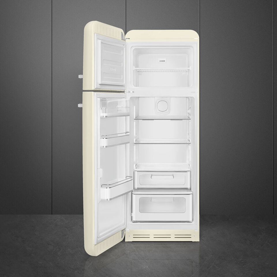 Smeg FAB30LCR5UK 50's Style Freestanding Left Hinge Fridge Freezer ...