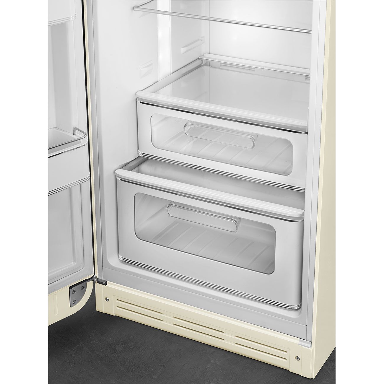 Smeg FAB30LCR5UK 50's Style Freestanding Left Hinge Fridge Freezer ...