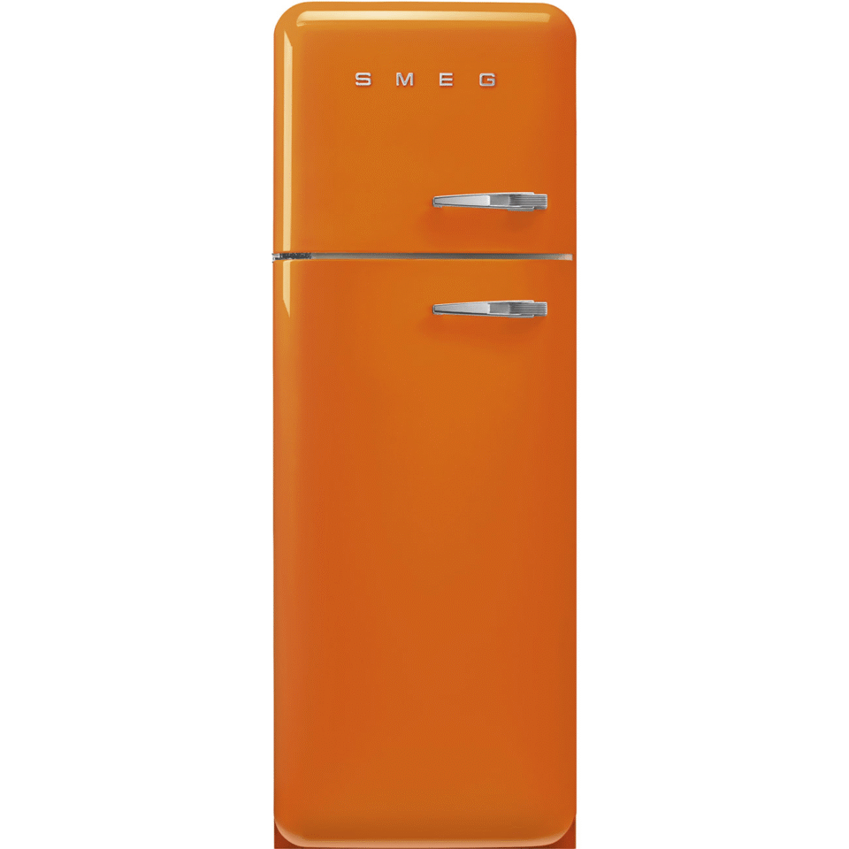 Smeg FAB30LOR5 50s Style Freestanding Left Hinge Refrigerator Orange