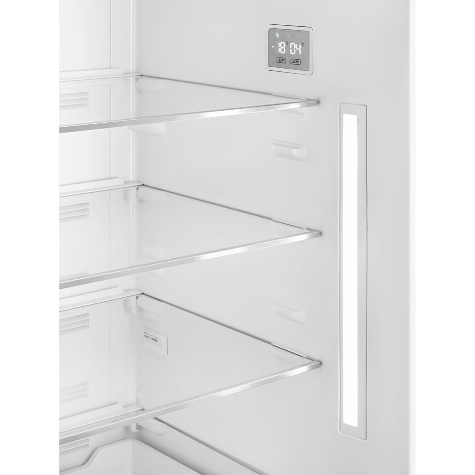 Smeg FAB38RCR5 50s Style Double Door Freestanding Right Hinge Fridge ...