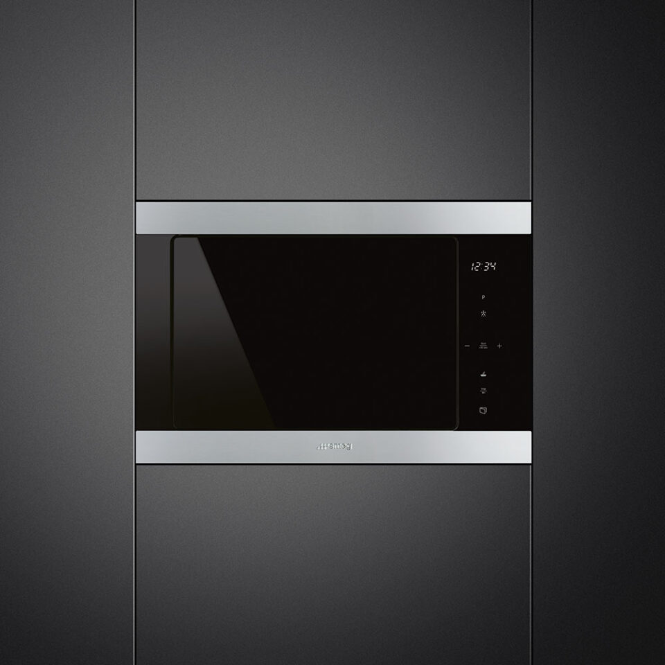 Smeg FMI325X Classic Built In Microwave with Grill Stainless Steel