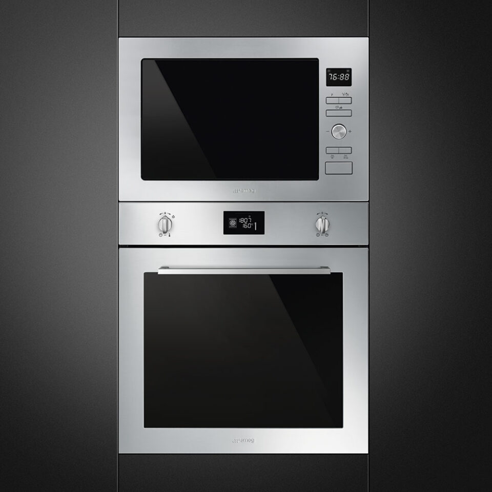 Smeg FMI425X Cucina Built In Microwave with Grill